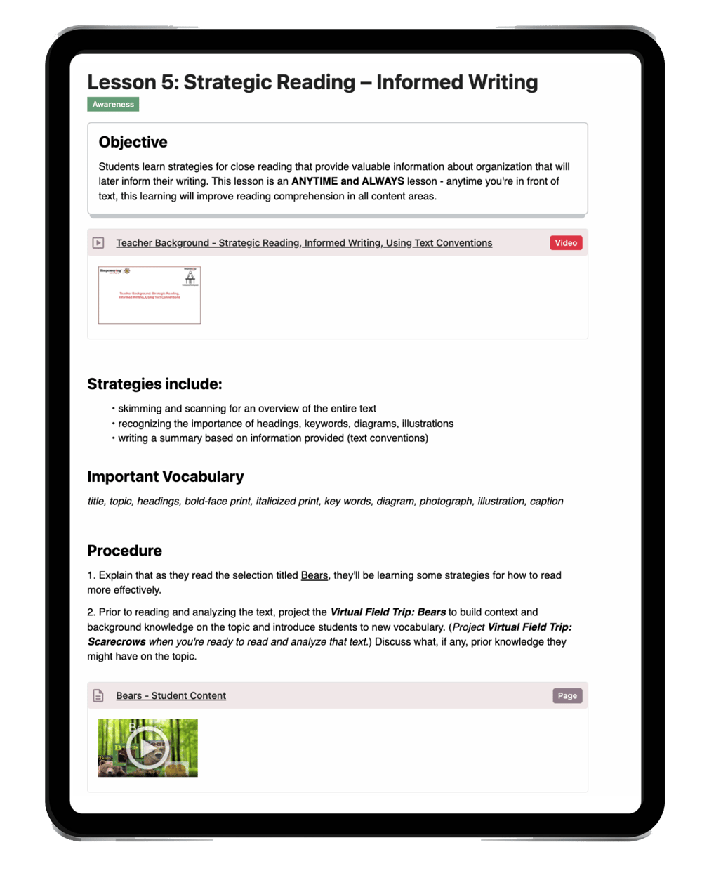 Sample Writing Lesson | Empowering Writers